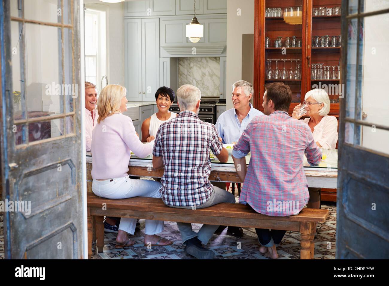 meal, friends, dining table, meals, friend, dining tables Stock Photo ...