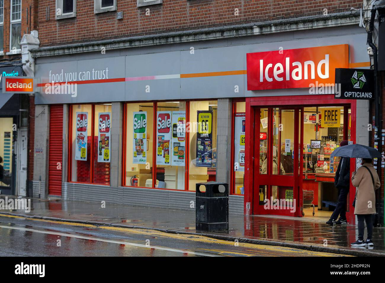 A branch of Iceland supermarket is seen in London Stock Photo - Alamy