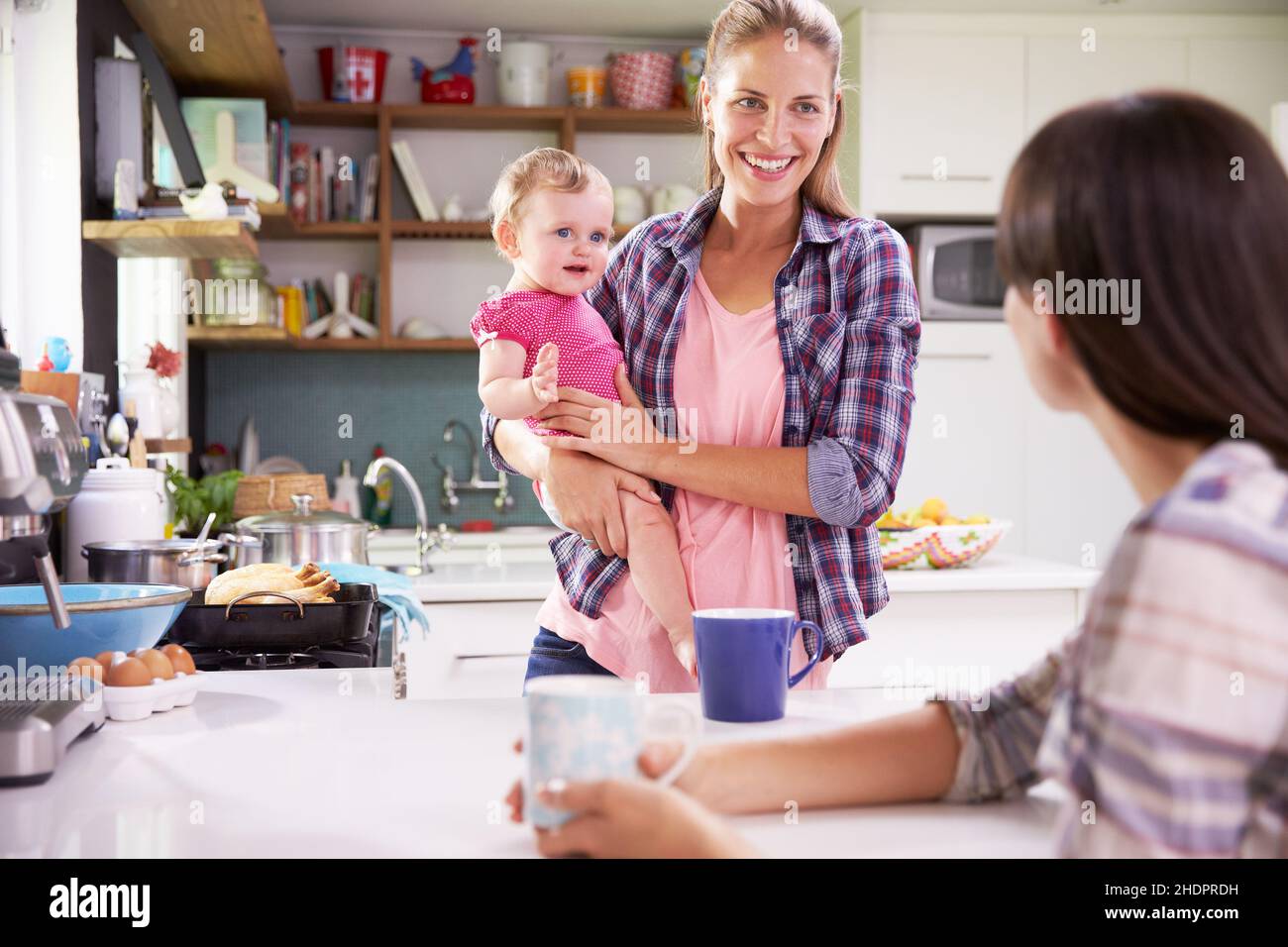 Young adult at interview with mother hi-res stock photography and ...