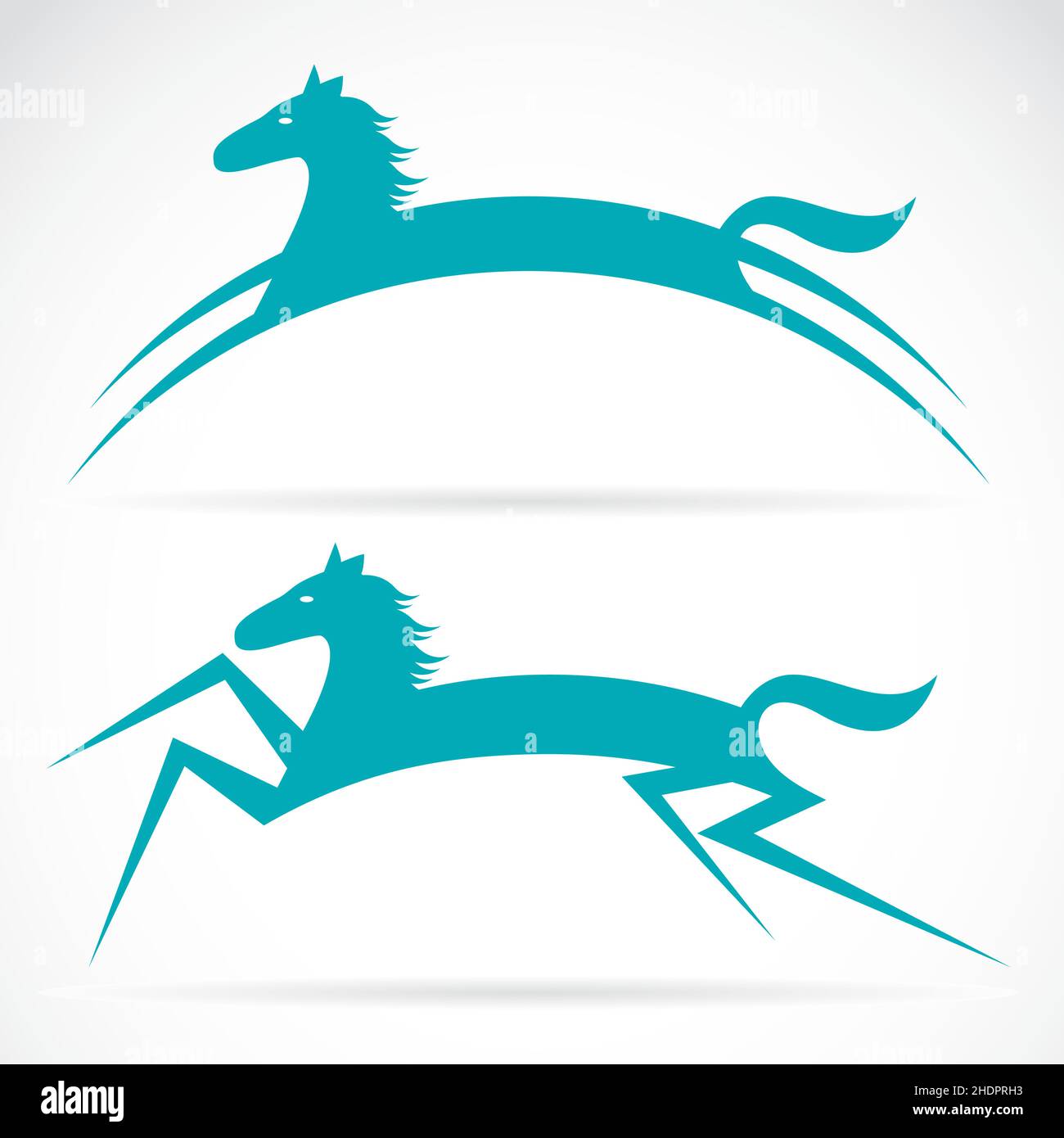Vector of horse on white background. Easy editable layered vector ...