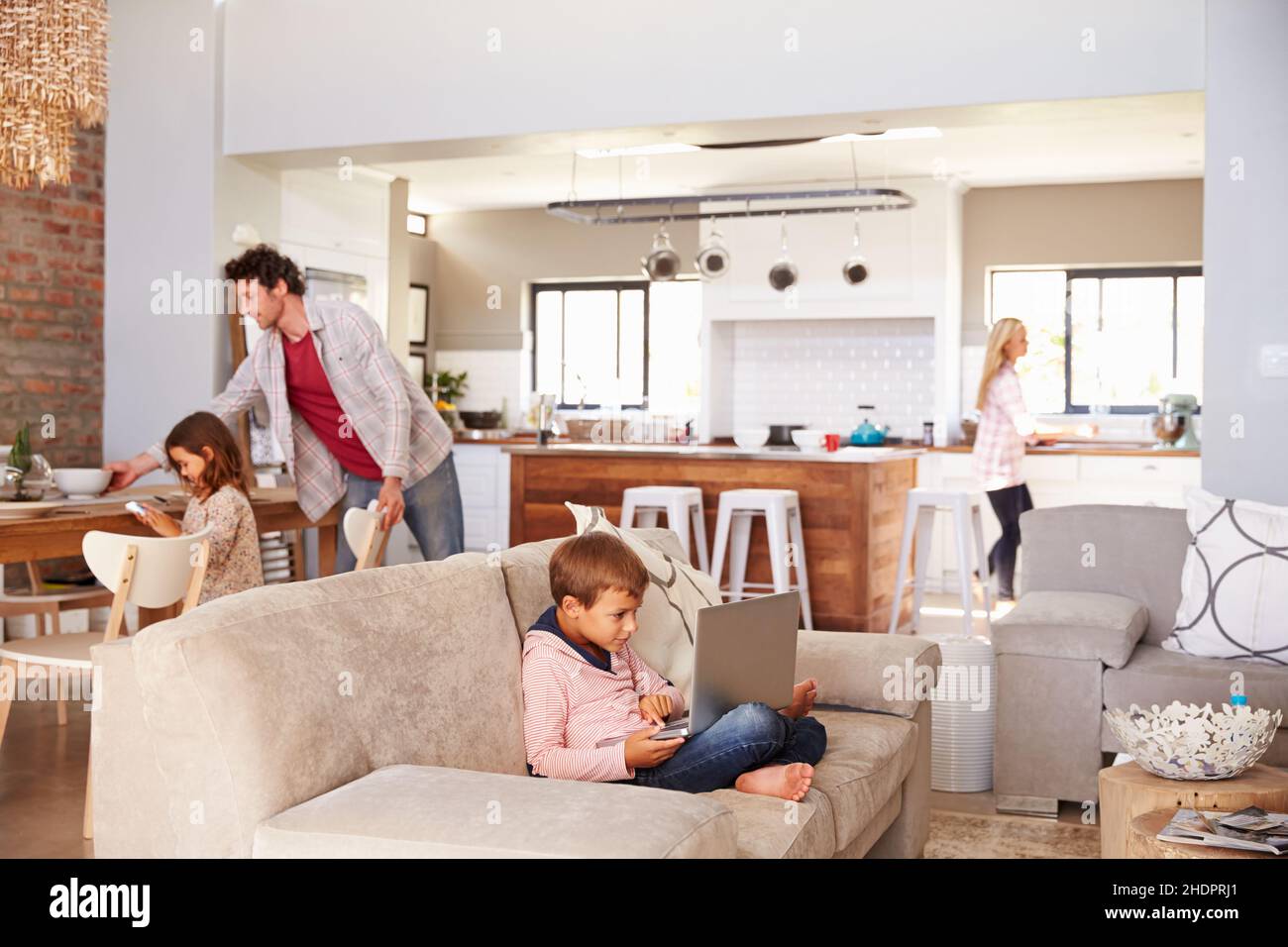 domestic life, family, morning, routine, at home, domestic lifes ...