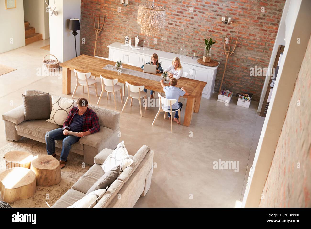 domestic life, family, loft apartment, at home, domestic lifes, living ...