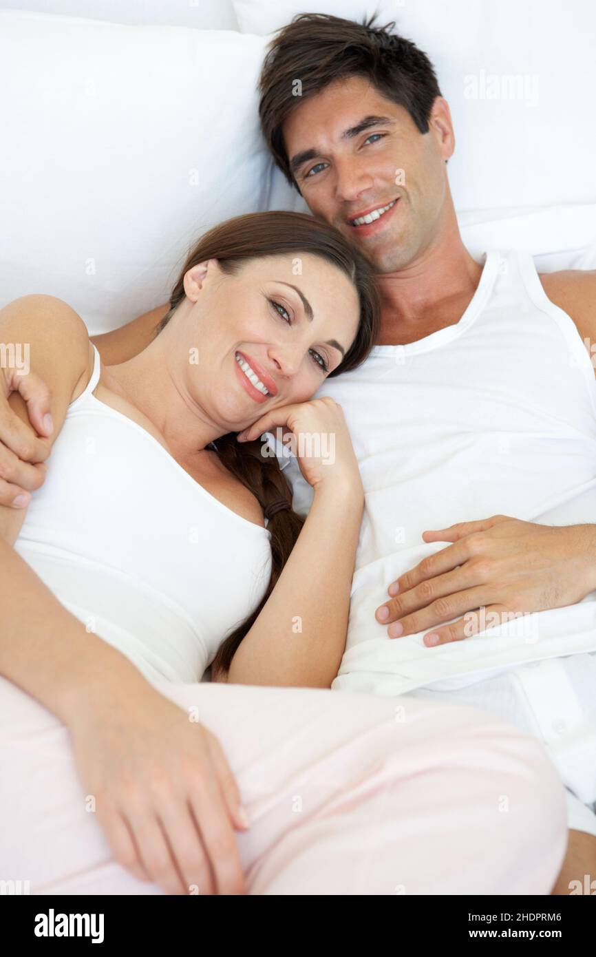 Boomers couple bed hi-res stock photography and images - Alamy
