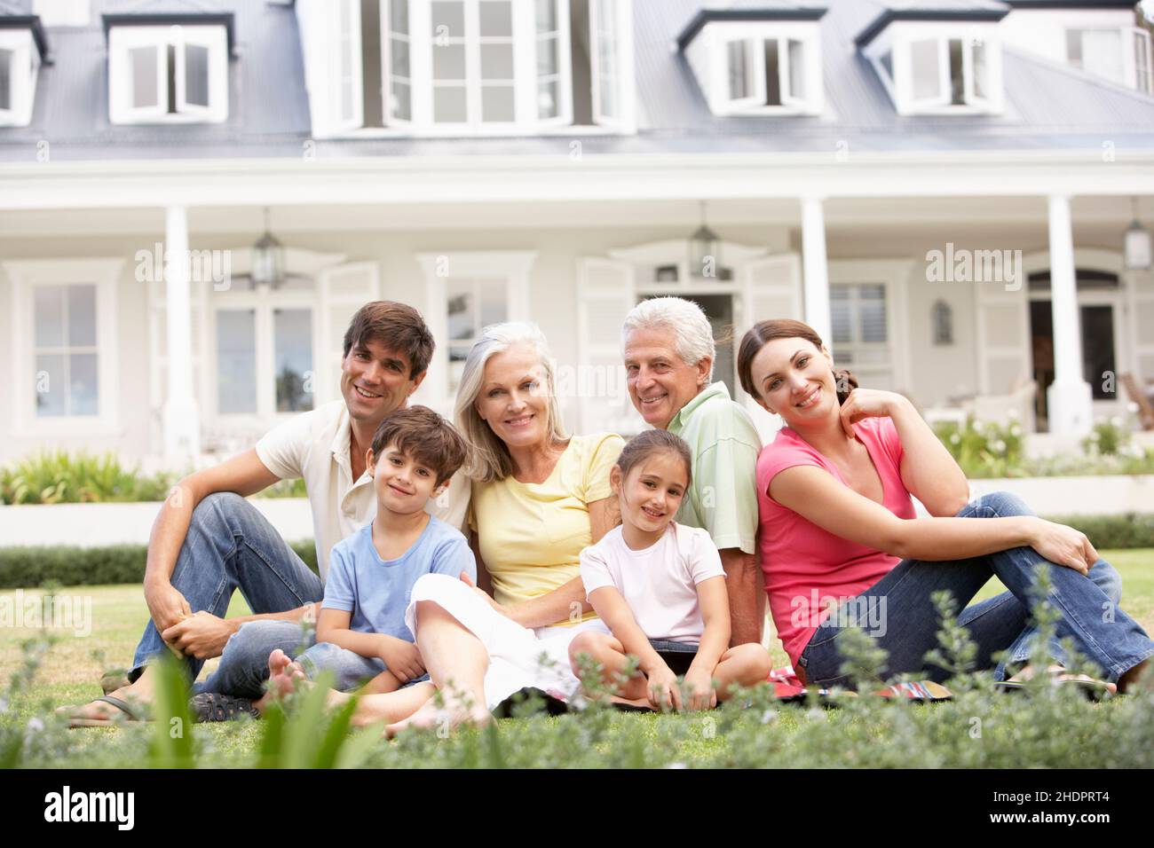 generations, family portrait, generation, family portraits Stock Photo ...