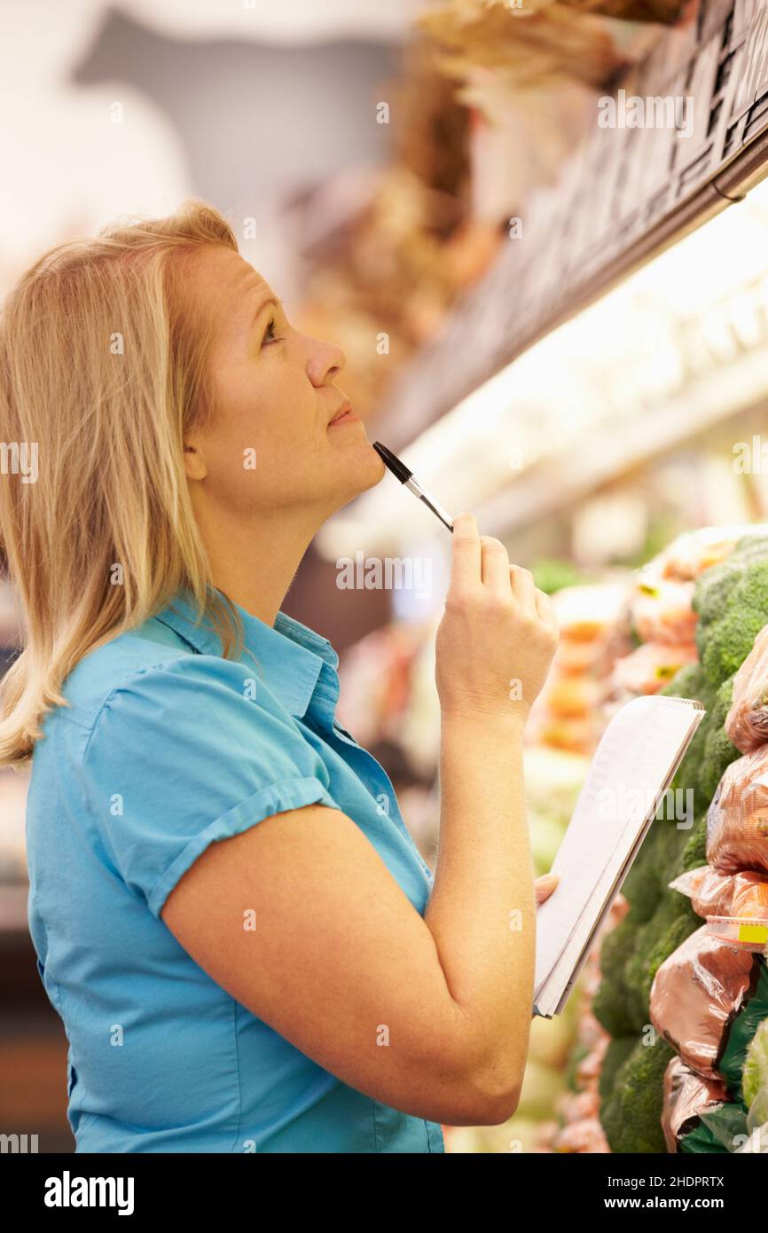 supermarket, customer, shopping list, supermarkets, client, clients ...