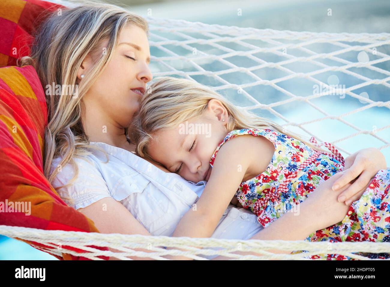 Mother child sleeping hammock hi-res stock photography and images - Alamy