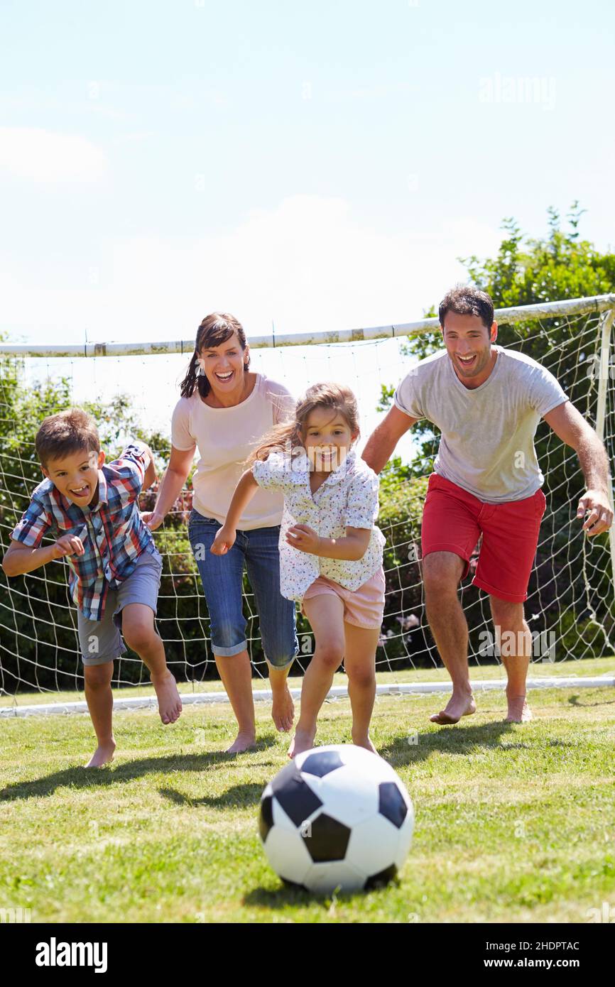 leisure, soccer, family, leisures, soccers, families Stock Photo - Alamy