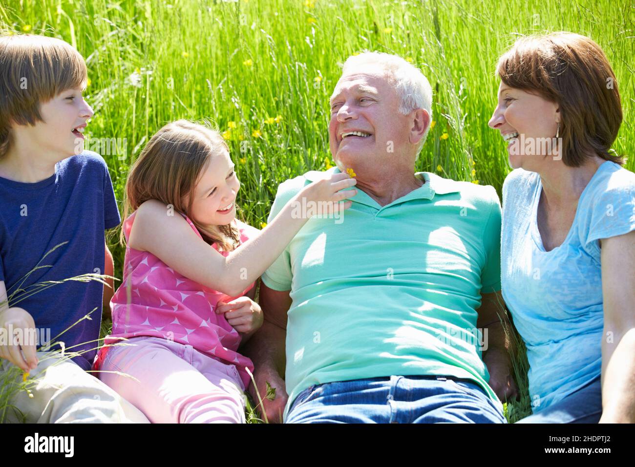 Family girl families grandparent grandchild hi-res stock photography ...