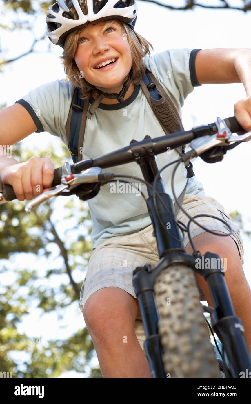 boy, bike ride, boys, bike rides Stock Photo - Alamy
