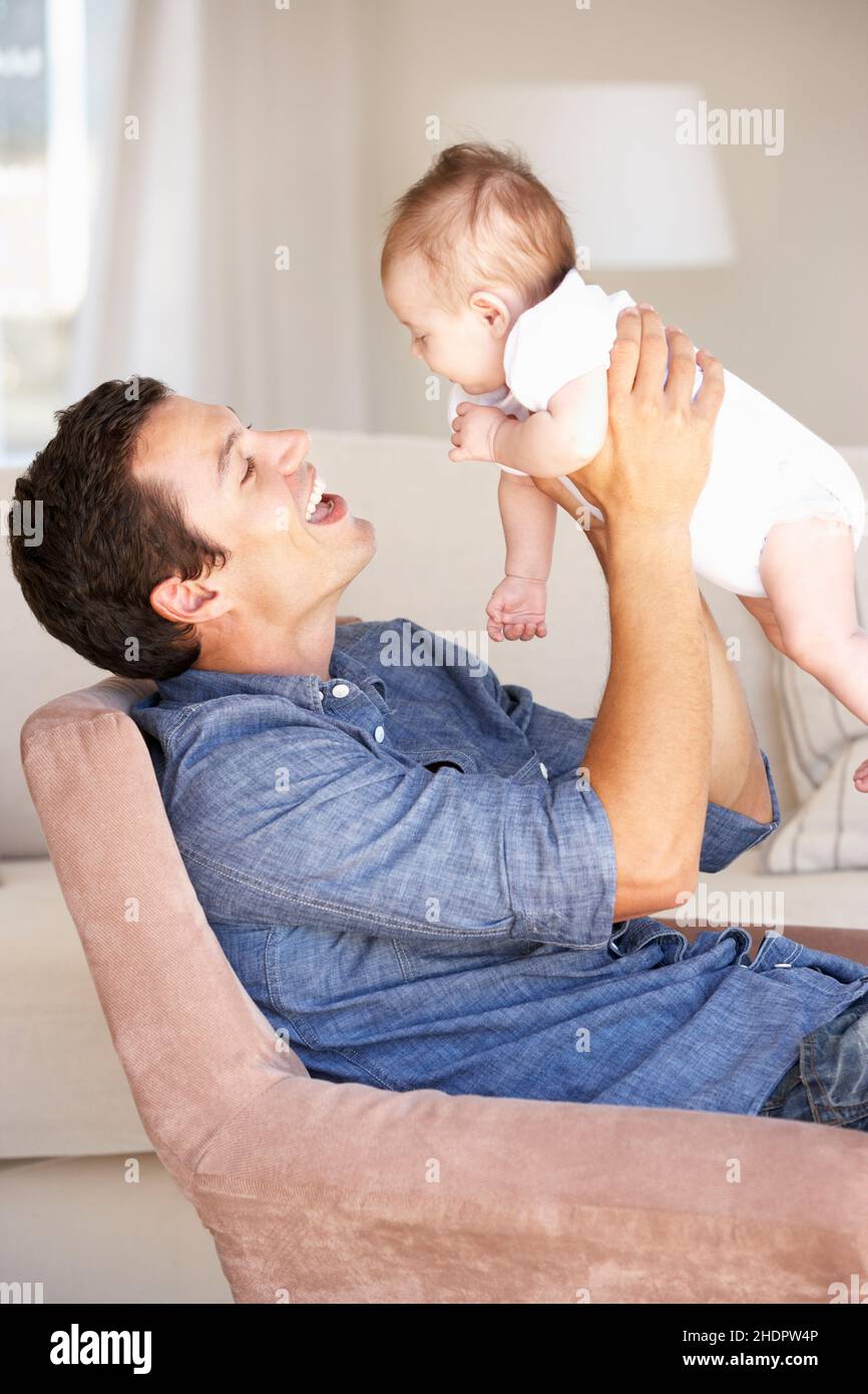 baby, father, babe, babies, human babies, dad, fathers Stock Photo - Alamy