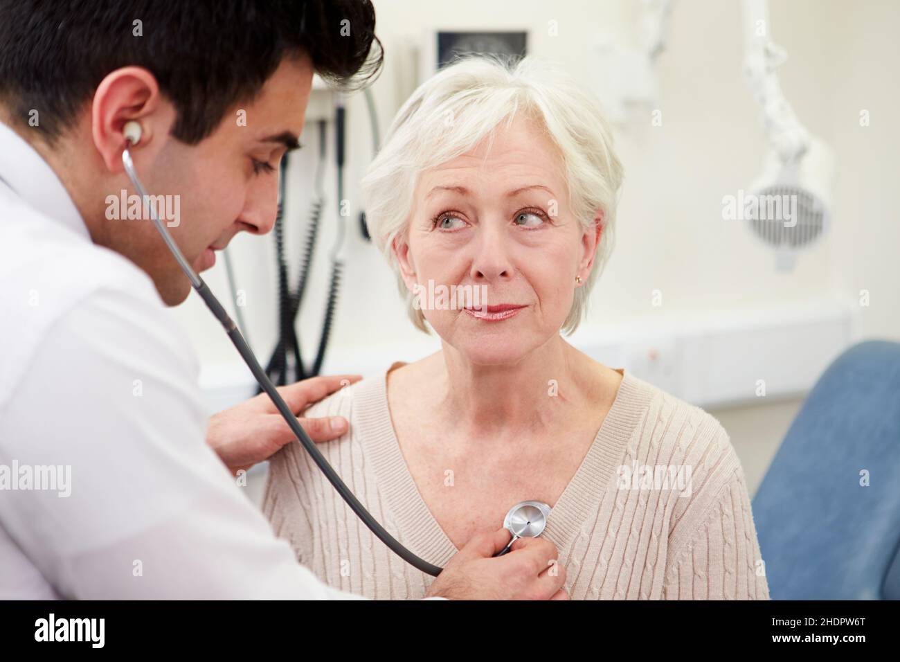 Older men health examination hi-res stock photography and images - Alamy