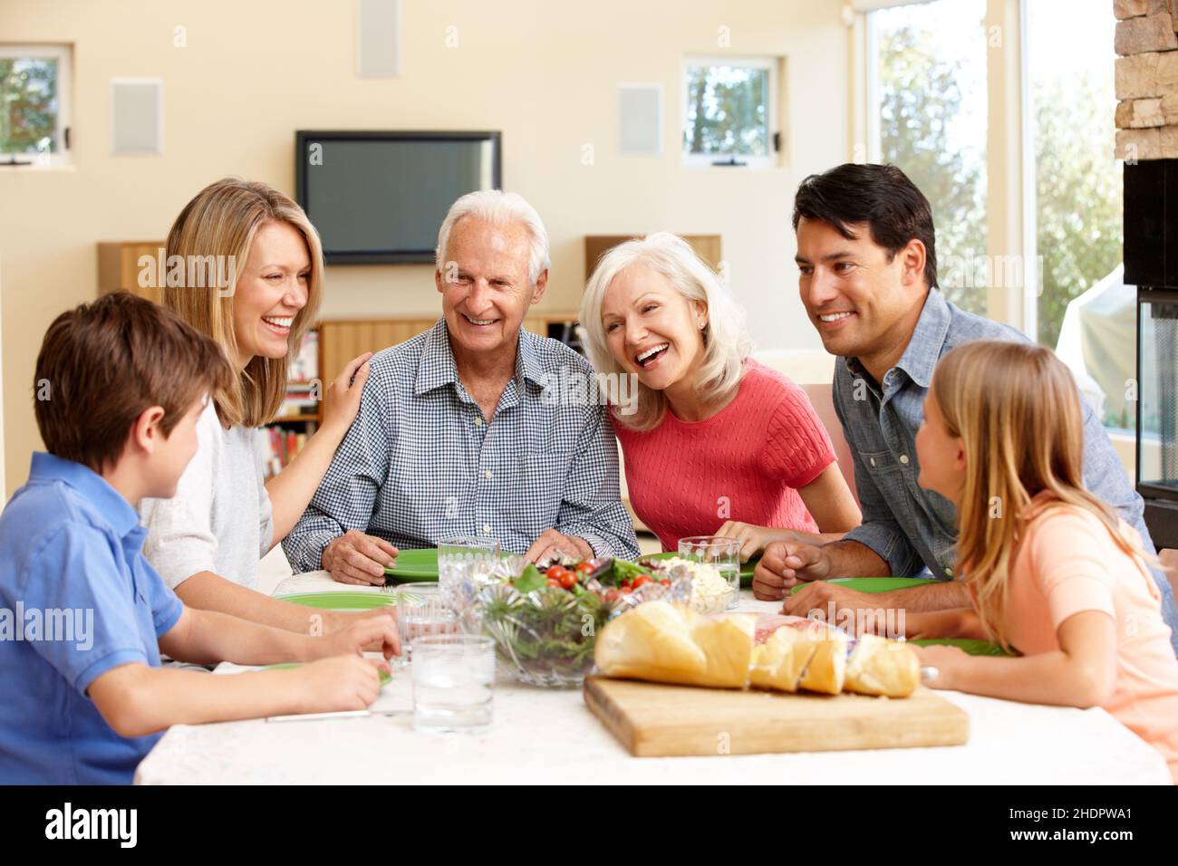 generation, lunch, family reunion, generations, lunch time Stock Photo ...