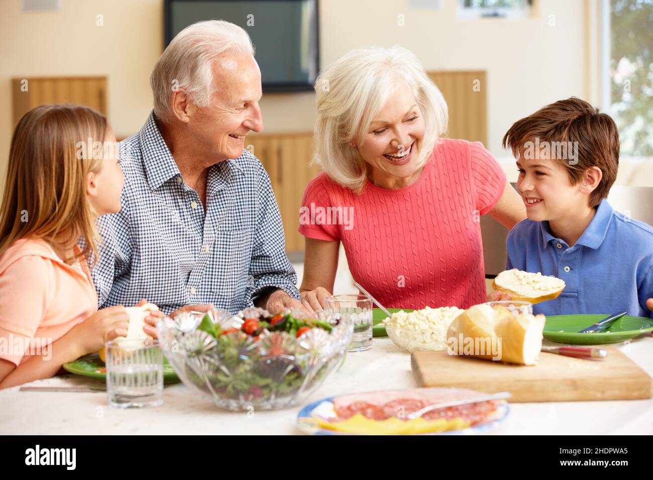 grandparent, lunch, grandchildren, grandparents, lunch time ...