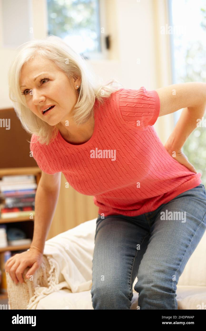woman, senior, pain, back pain, female, ladies, lady, women, elderly ...