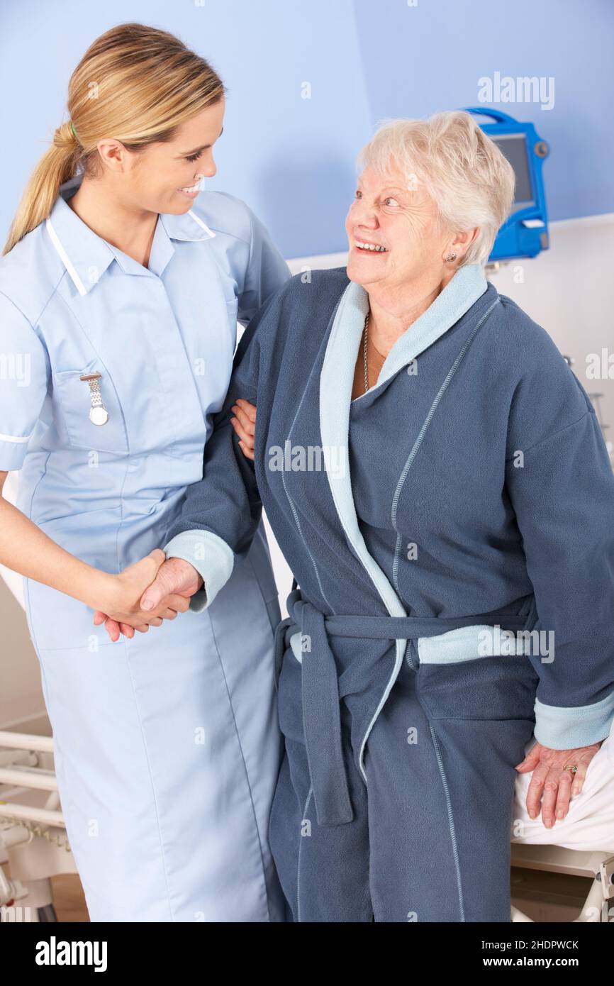 nurse, patient, hospital stay, nurses, patients Stock Photo - Alamy