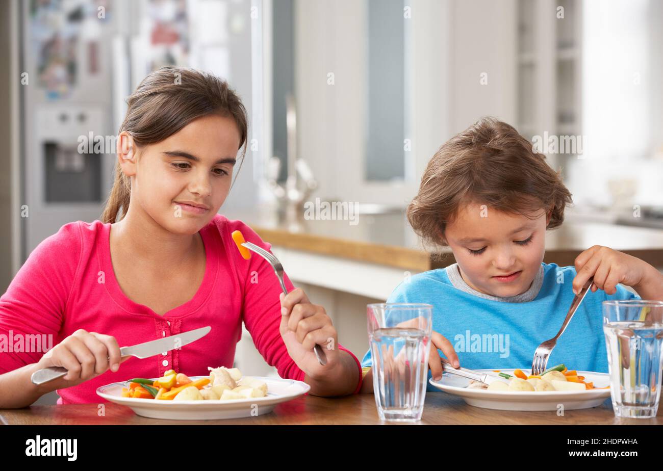 child, eating, siblings, not hungry, children, childs, kid, kids, eat ...