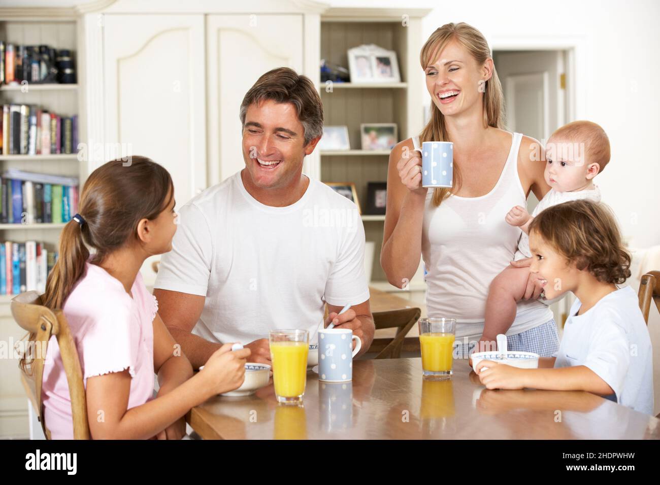 family, morning, families Stock Photo - Alamy