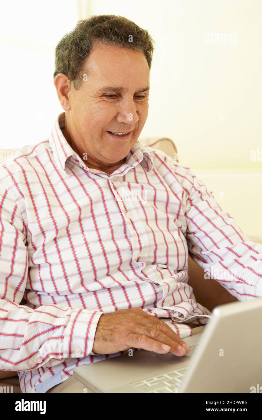 senior, mobile communication, laptop, elderly, old, seniors, mobile ...