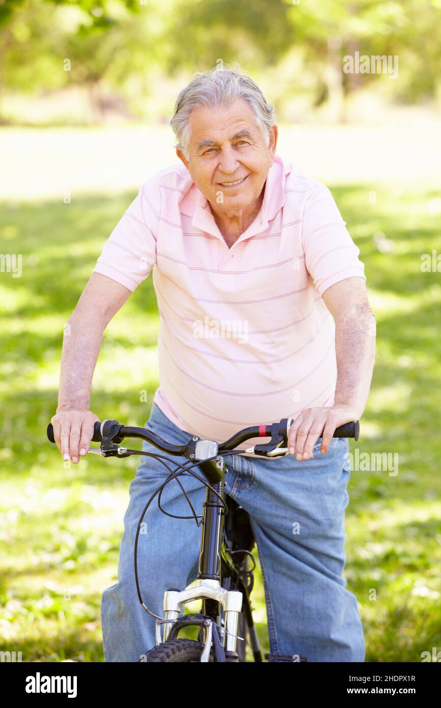 man, senior, cycling, guy, men, elderly, old, seniors Stock Photo - Alamy