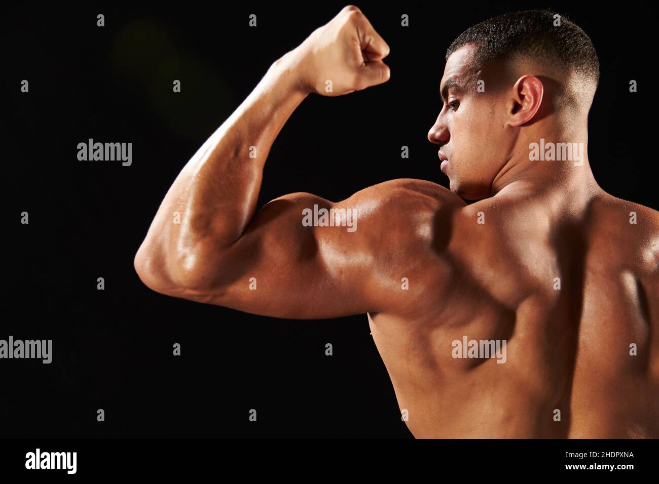 Biceps trapezius hi-res stock photography and images - Alamy
