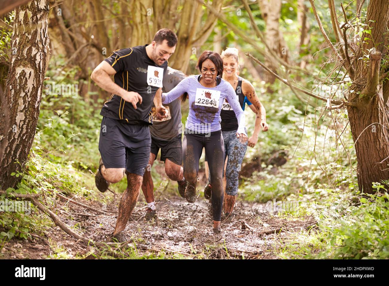 extreme sports, mud, marathon, muds, marathons Stock Photo - Alamy