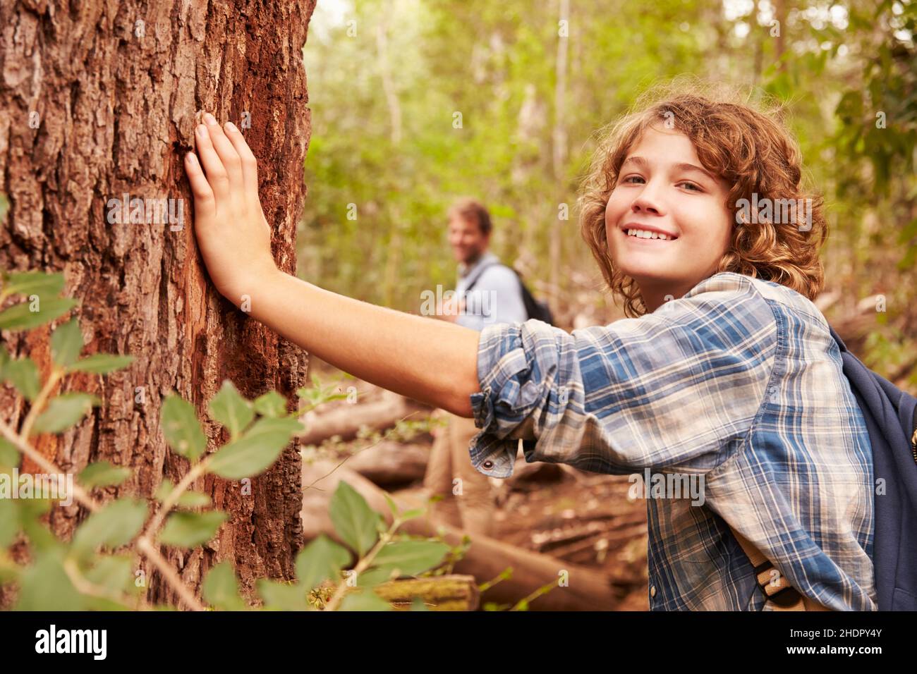 Family walks wood hi-res stock photography and images - Alamy