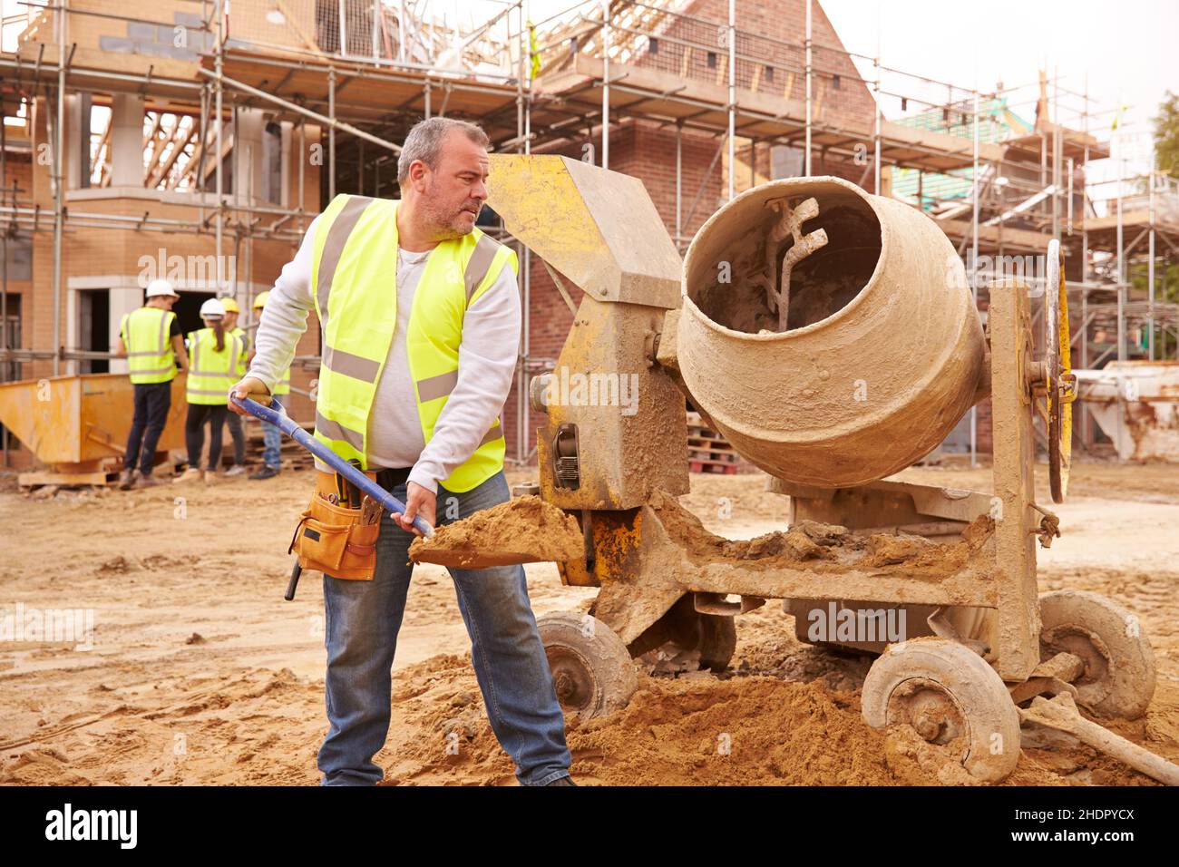 construction worker, concrete mixers, blue collar, builder, builders ...