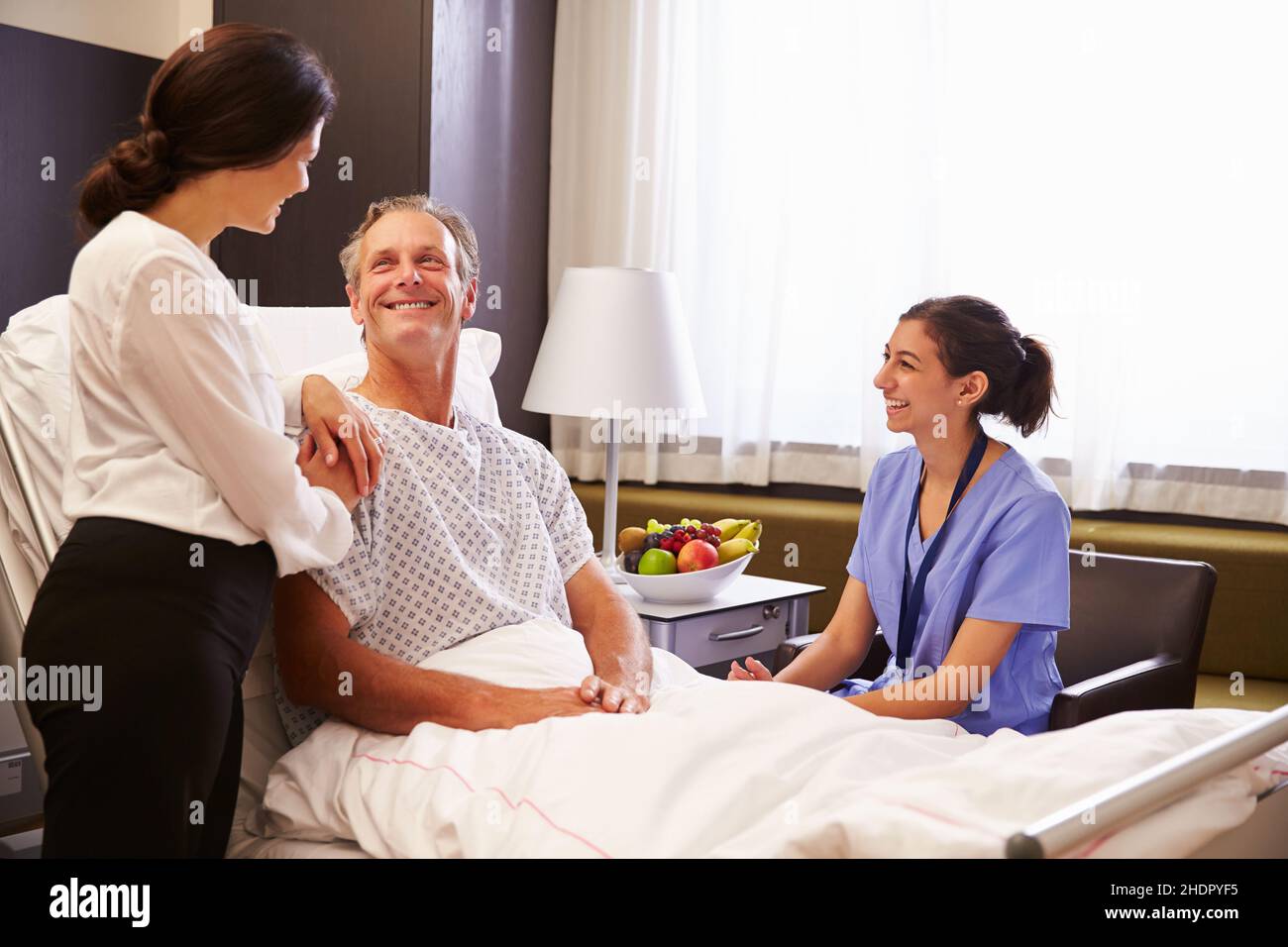 patient, visit patient, partner, patients, visit patients Stock Photo ...