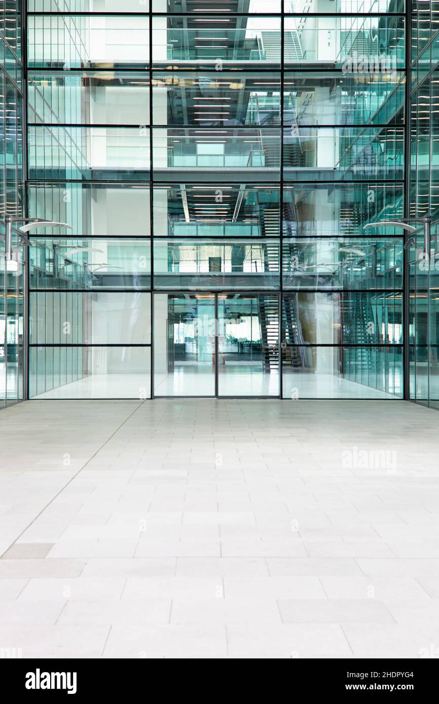 office building, glass front, office buildings, service building, glass ...