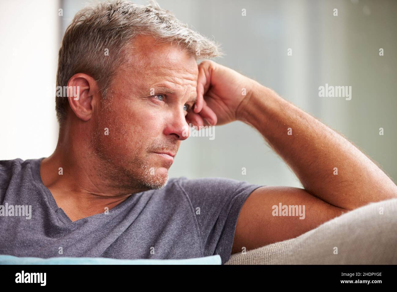 Men and depression hi-res stock photography and images - Alamy