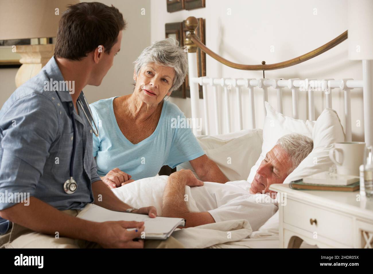 illness, doctor, home visit, ill, doctors Stock Photo - Alamy