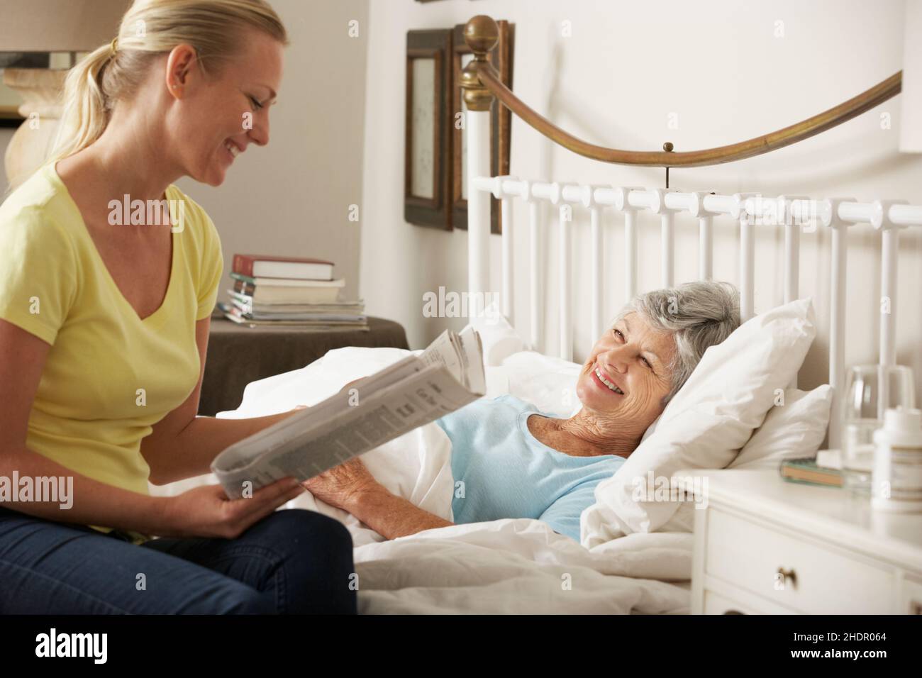 nursing, storytelling, visit patient, visit patients Stock Photo - Alamy
