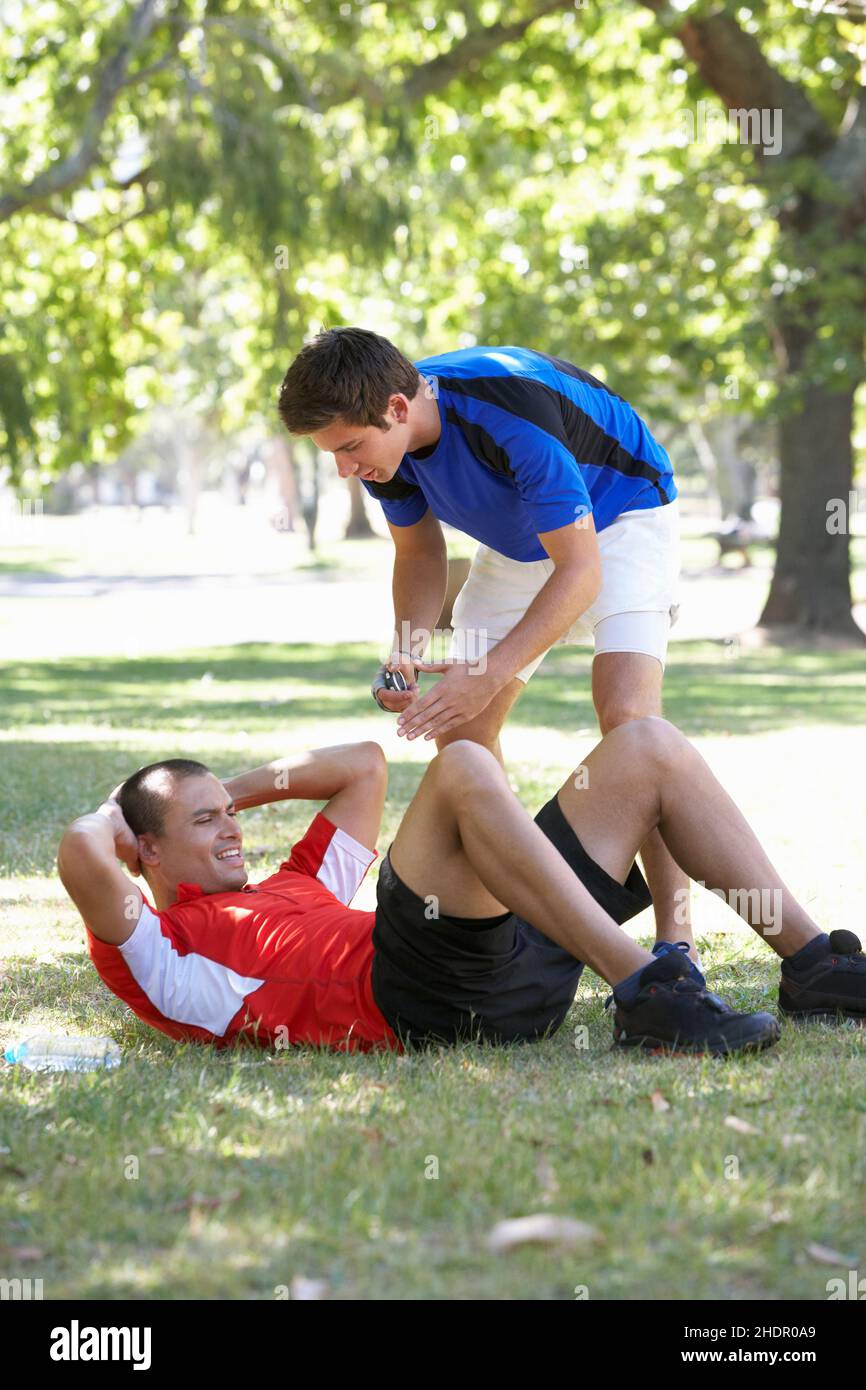 Athletes and coach hi-res stock photography and images - Alamy