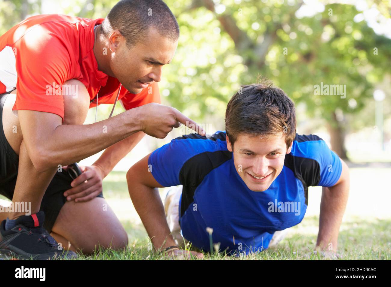 sports training, training, coach, cheering, push ups, exercise ...