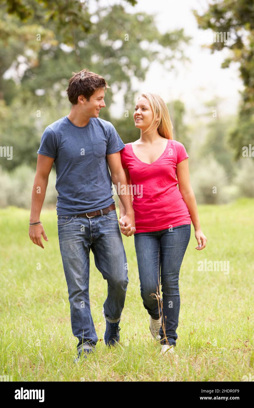 love couple, hand in hand, stroll, love couples, hand in hands, hold ...