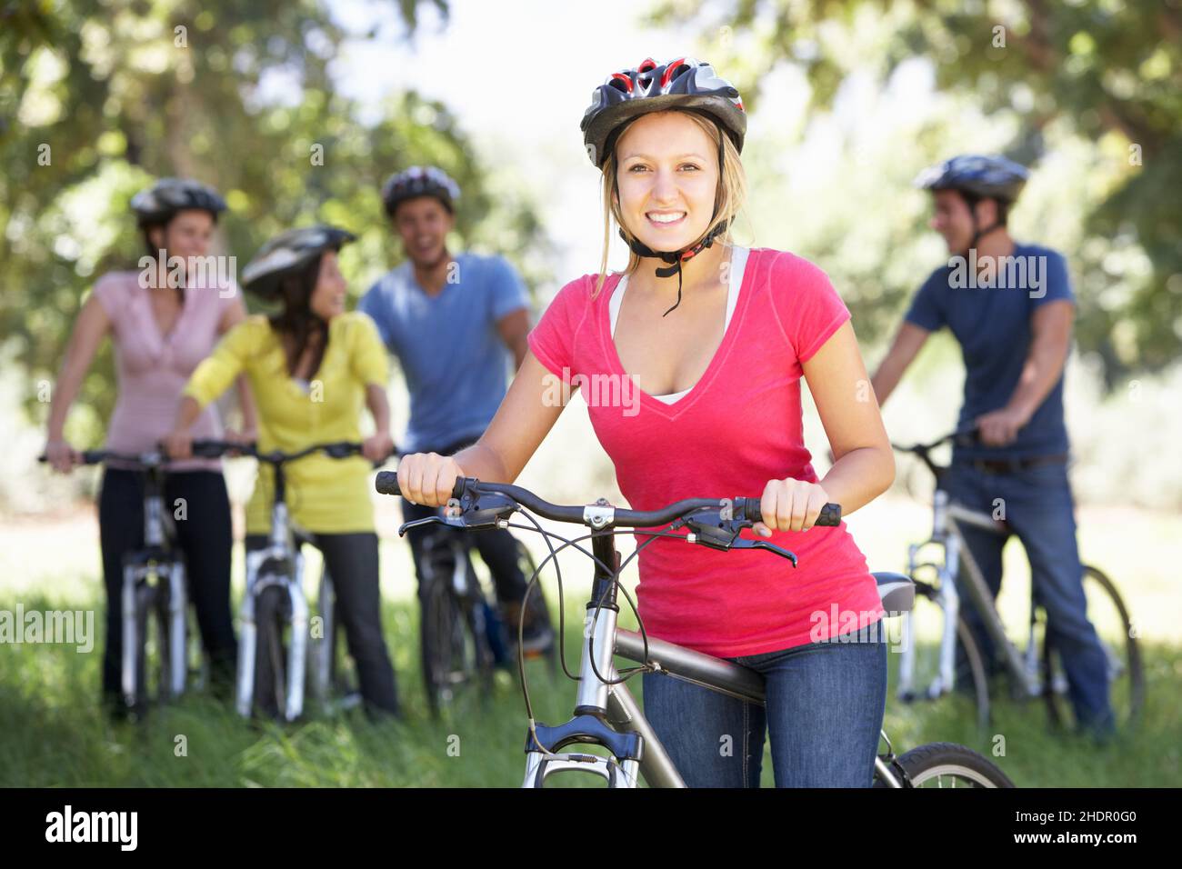 woman, cycling helmet, cyclist, female, ladies, lady, women, bicycle ...
