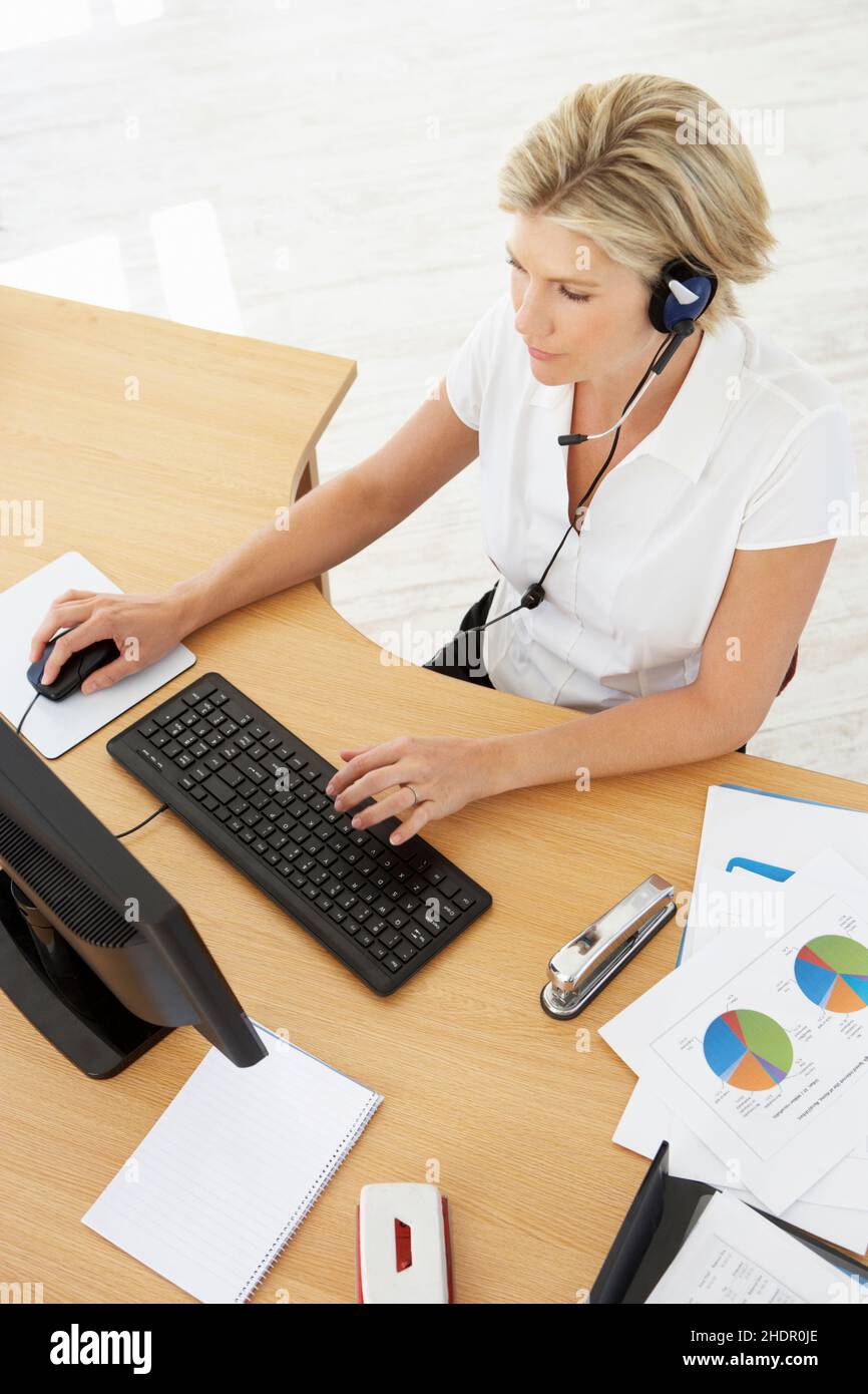 headset, office assistant, phone operator, customer support, headsets, clerks, office assistants ...