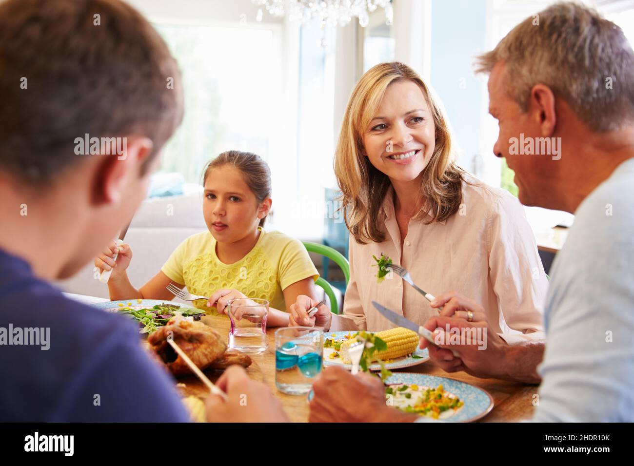 family, interview, dinner, families, interviews, dinners Stock Photo ...