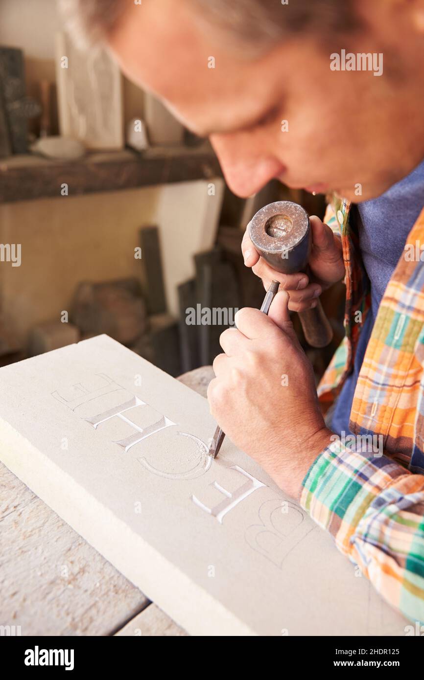 mason, chisel, chisels, masons Stock Photo - Alamy