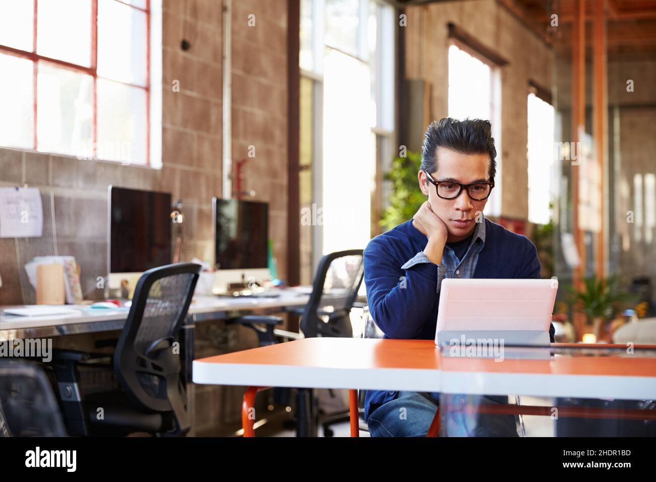 young man, office & workplace, laptop, guy, man, men, young, office ...