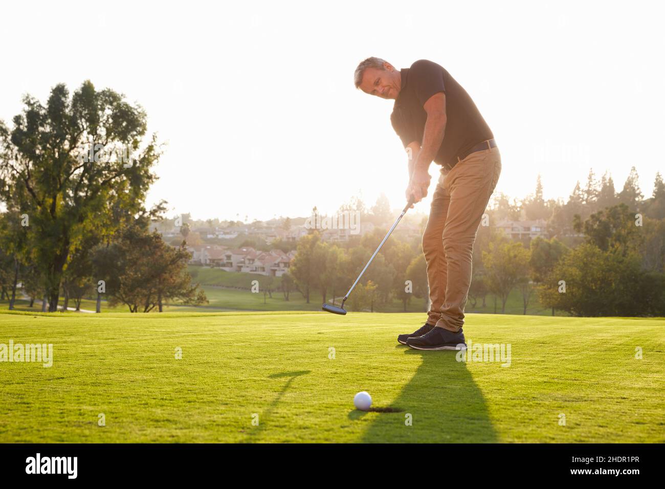 golf course, putting, golfer, golf courses, golfers Stock Photo - Alamy