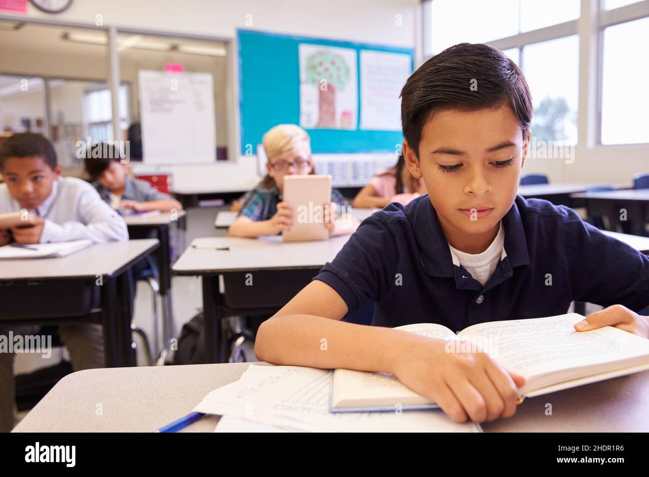 Childs school writing book hi-res stock photography and images - Alamy