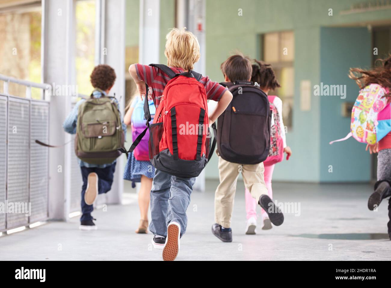 running, school class, jogging Stock Photo - Alamy