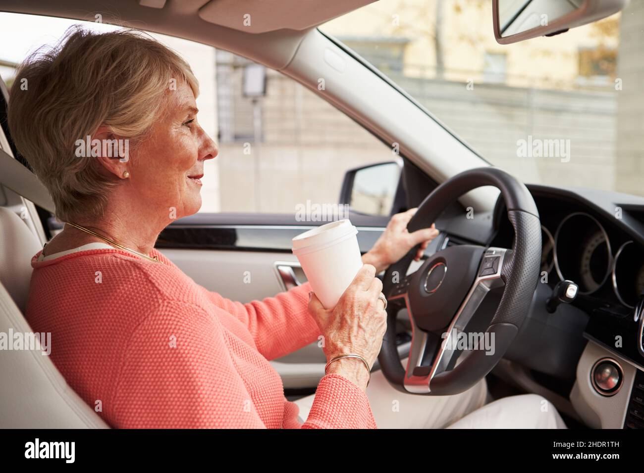Old woman driver hi-res stock photography and images - Alamy