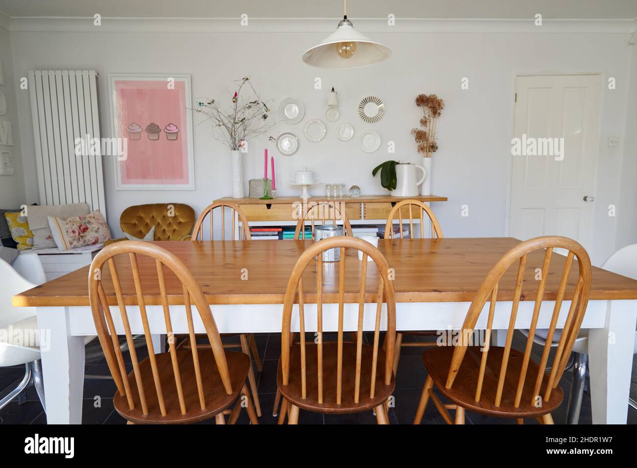 dining table, interior, dining tables, interiors Stock Photo - Alamy