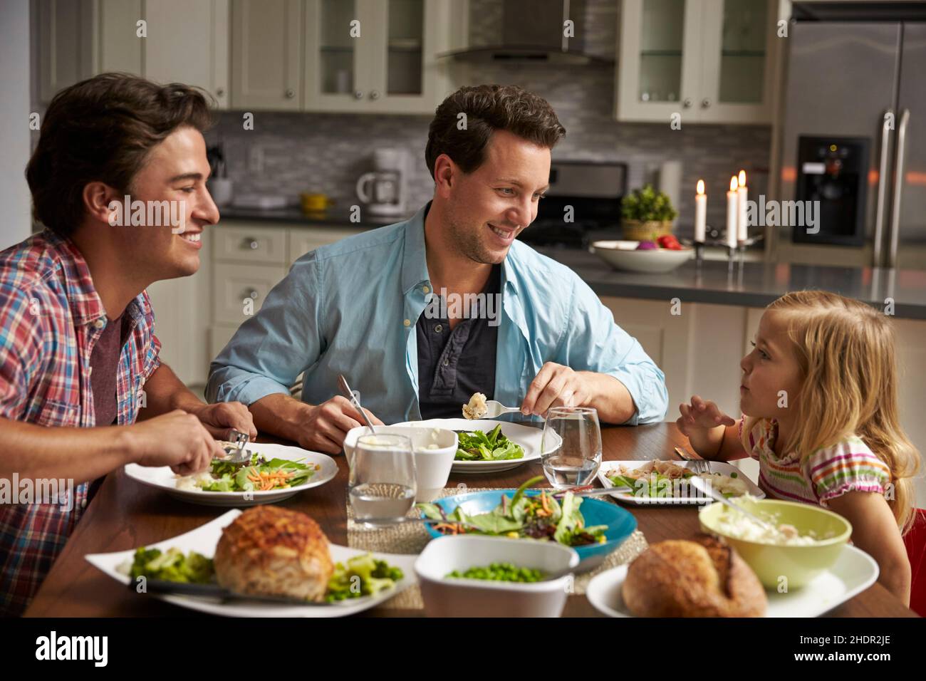 father, daughter, family life, homosexual, lunch, dad, fathers ...