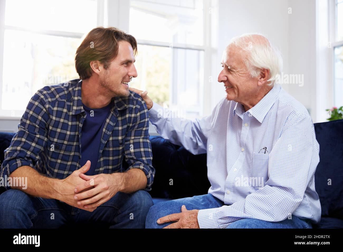 senior, father, son, elderly, old, seniors, dad, fathers, sons Stock ...