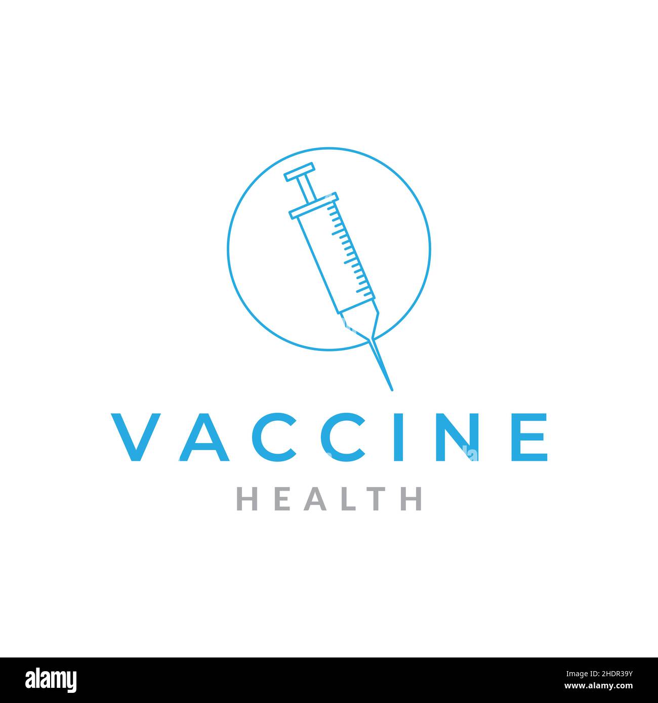 medical syringe vaccine logo design vector graphic symbol icon ...