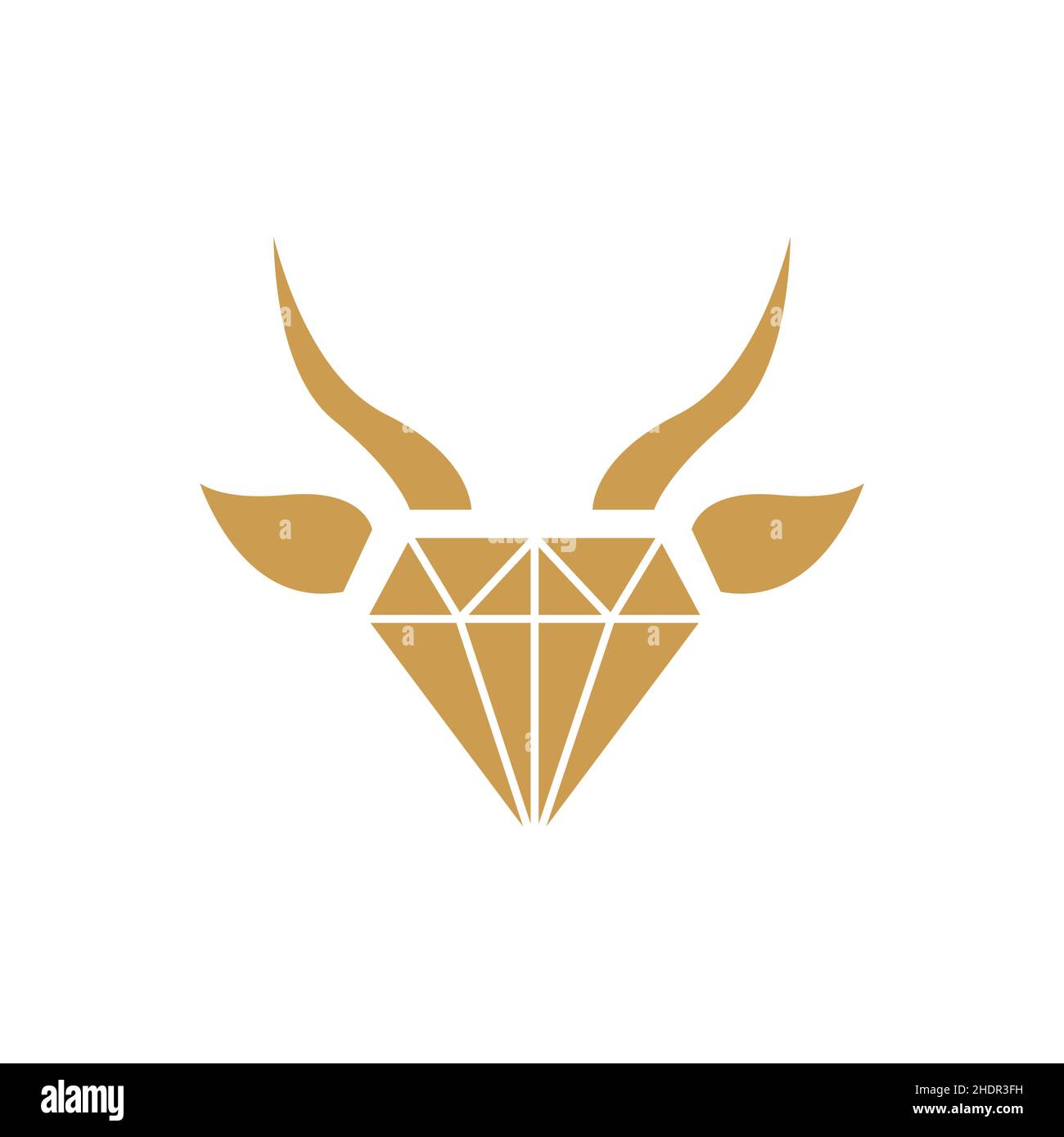 Gold Cow Logo Graphic Design