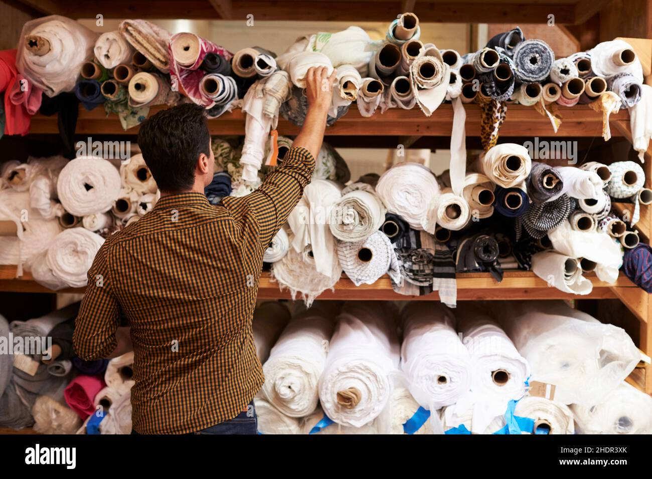 Choosing fabrics colors hi-res stock photography and images - Alamy